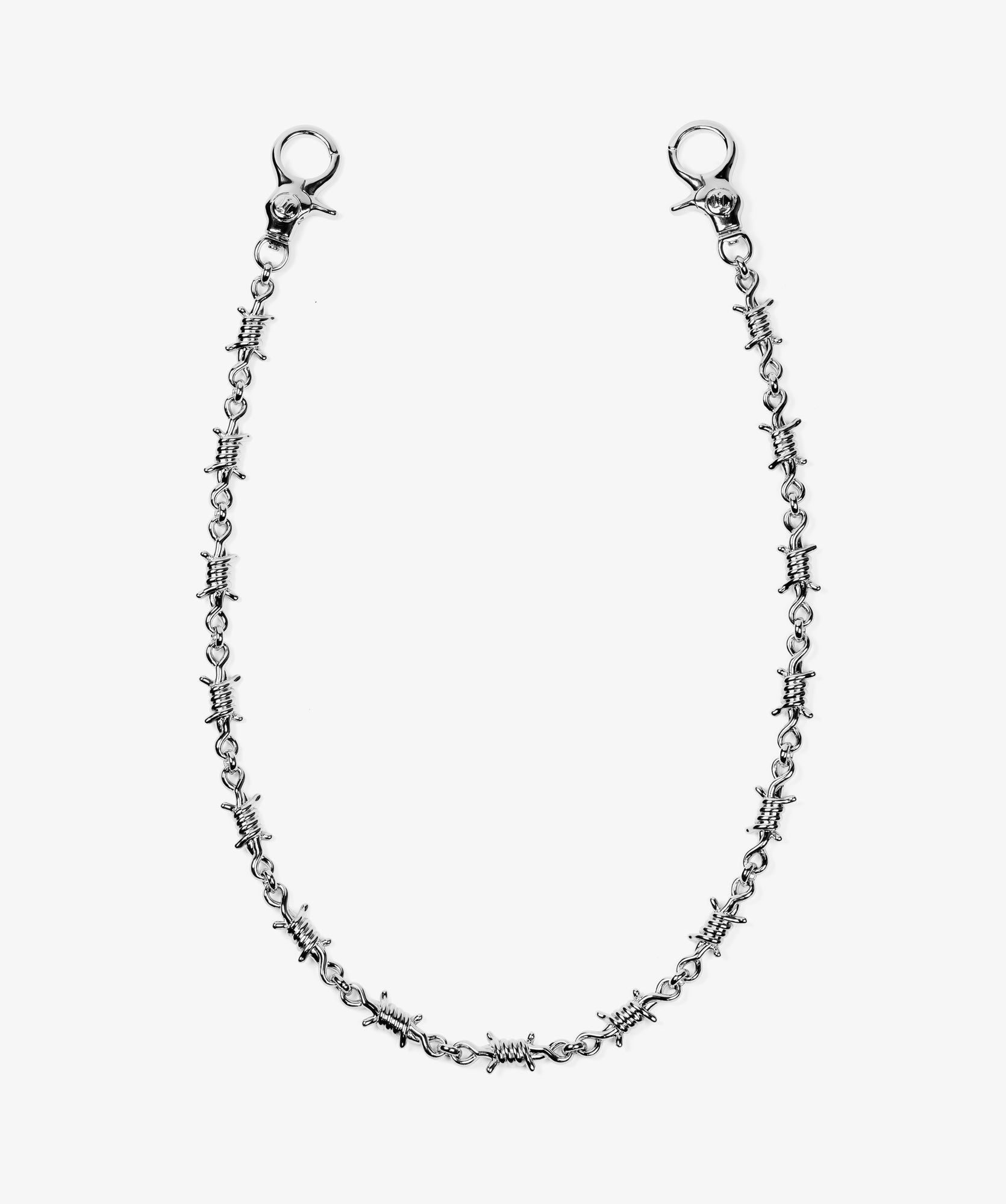 Barbed Wallet Chain - White – ICED LONDON